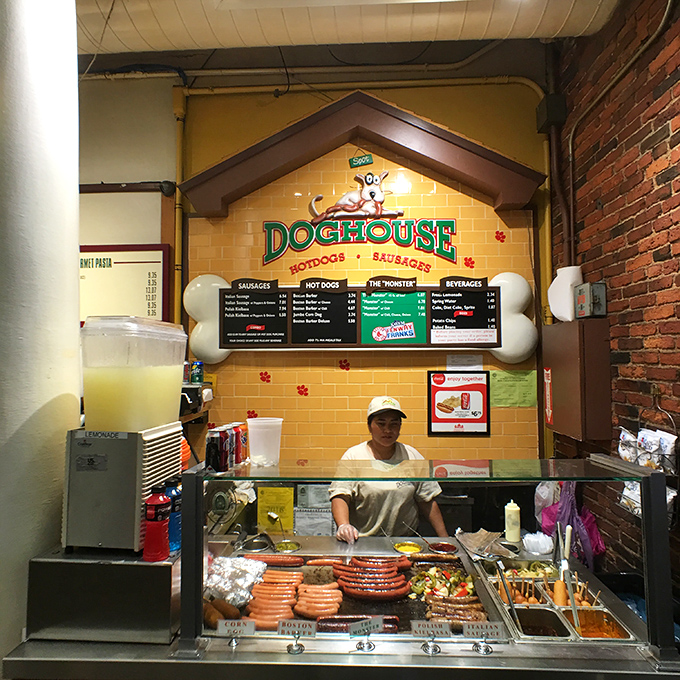 Behind that cheerful cartoon dog sign lies a wonderland of sausages that would make even the pickiest eater smile.