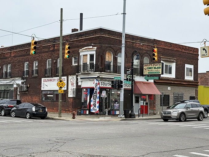 Corner spots like this have fed neighborhoods for generations - authentic Detroit coney island at its finest.