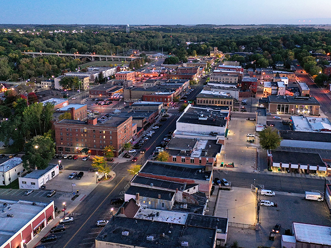 Faribault's stately courthouse stands as a monument to the solid, dependable values that keep prices reasonable here.