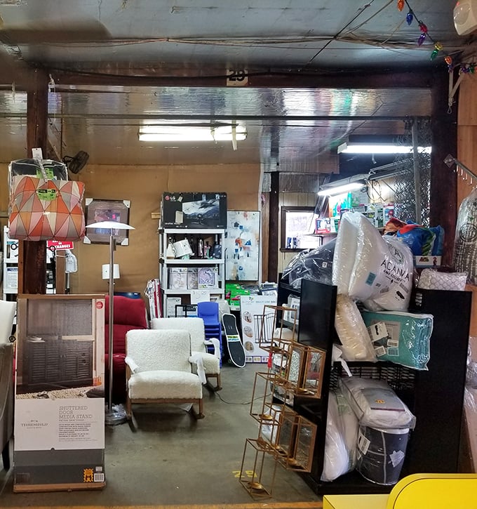 This cozy indoor market feels like browsing through your favorite aunt's perfectly organized attic.