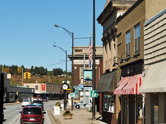 Small-town storefronts display their wares with pride, not desperation for tourist dollars.