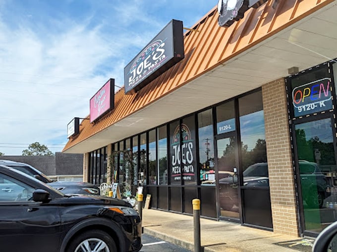 Orange roof, golden crust - this place knows how to make everything shine bright.