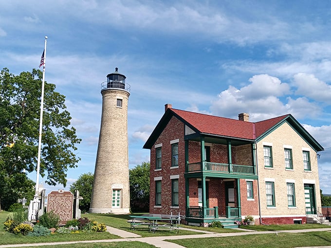 Kenosha's lakefront lighthouse stands as both guardian and greeter&mdash;a perfect metaphor for retirement in this welcoming city.