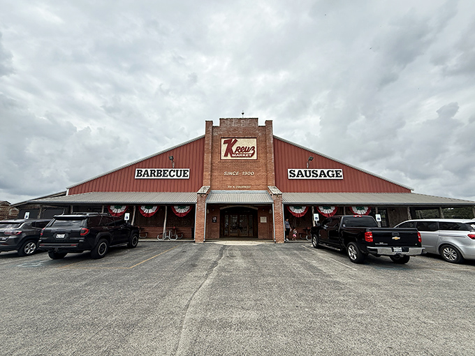Kreuz Market's massive brick building has been smoking meat longer than most towns existed.