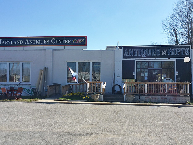 Rural locations often hide the best-kept secrets - this unassuming exterior promises authentic country finds.