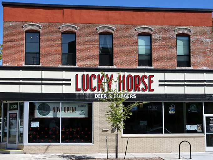 Historic brick buildings like this one hold decades of delicious memories within their walls. 