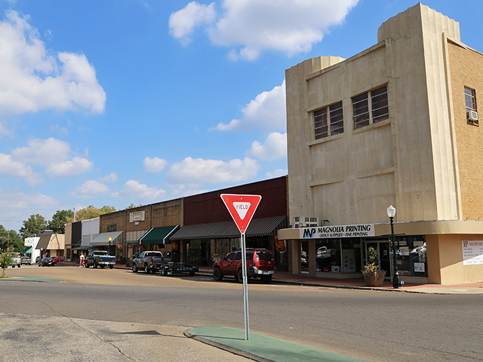 Magnolia's downtown square radiates Southern charm like your grandmother's front porch on a summer evening.