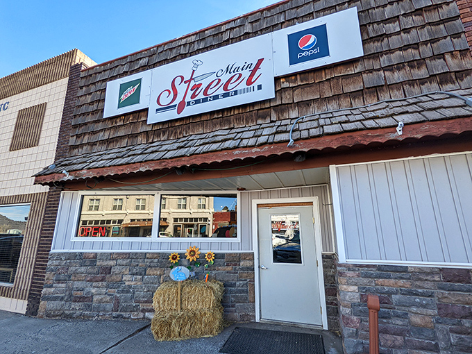 Main Street storefronts tell stories - this one's chapter is all about comfort food and community. 