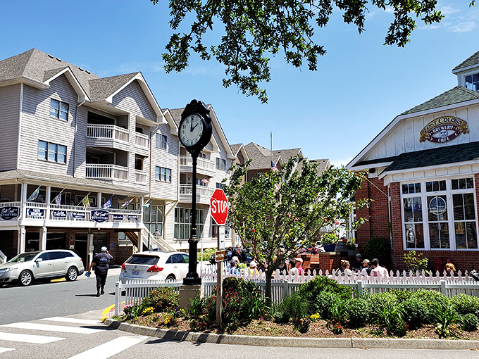 Manteo's waterfront invites you to slow down and savor life at island pace, boats included.