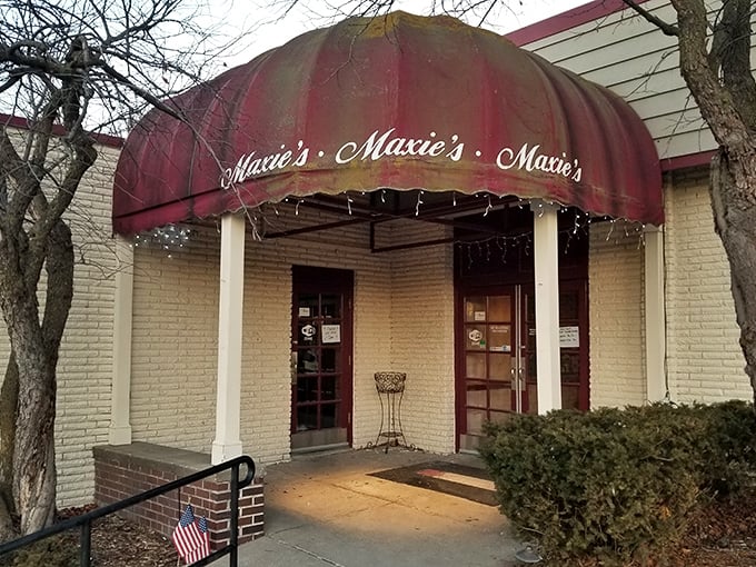 Maxie's iconic red awning is like a culinary red carpet, inviting you to be the star of your own dining experience.