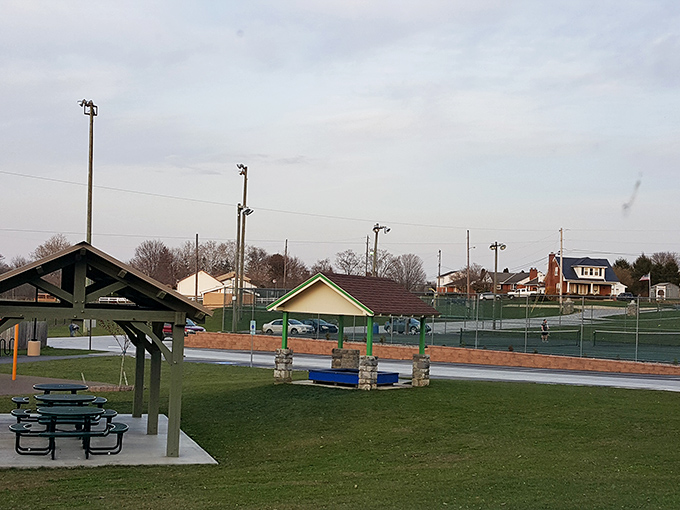 Paradise lives up to its name with this heavenly vista of farms, fields, and the promise of fresh produce.