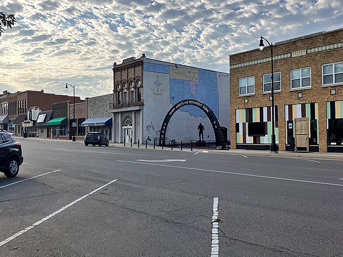 Perry's uniform brick buildings create a rhythm along Main Street that's as pleasing as a favorite song.