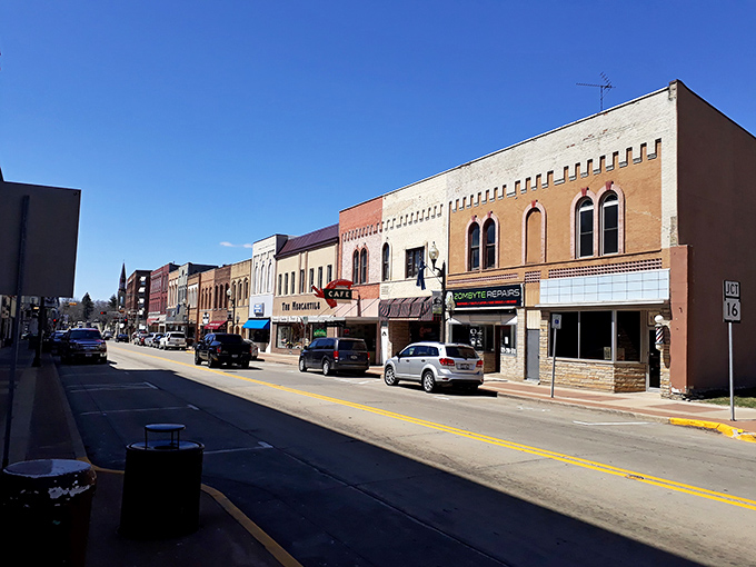 Portage's historic main street showcases the kind of authentic architecture that makes retirement feel like coming home.