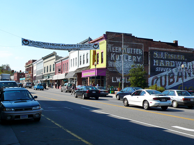 Radford's main street showcases small-town America at its most authentic and welcoming best.