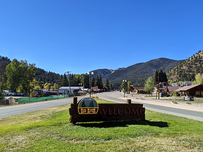 Red River welcomes visitors with open arms and that "Welcome" sign that means exactly what it says.
