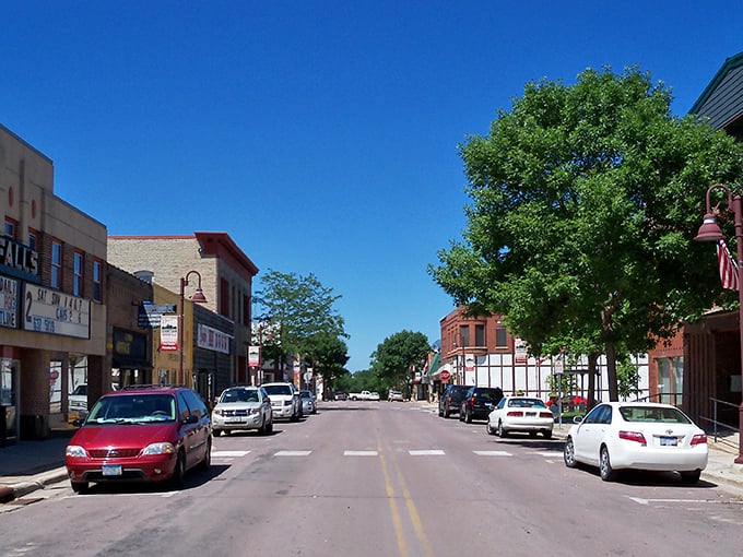 Redwood Falls' historic downtown looks like a movie set where the only special effect is how far your money goes.