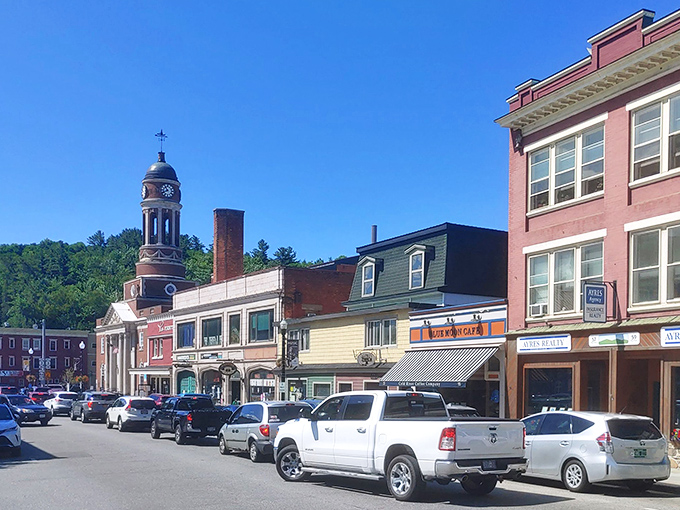 Saranac Lake's mountain-surrounded streets offer small-town charm with big wilderness adventure just steps away.
