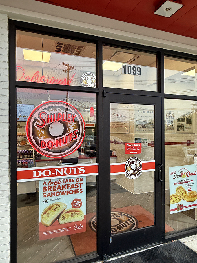 Shipley's clean, modern storefront might look corporate, but their donuts deliver old-fashioned satisfaction with every bite.