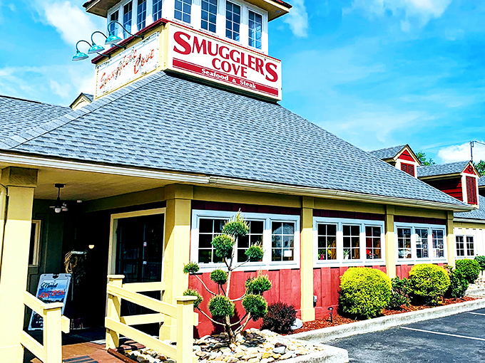 Smuggler's Cove looks like Disney designed a pirate restaurant - and somehow made the food incredible too.