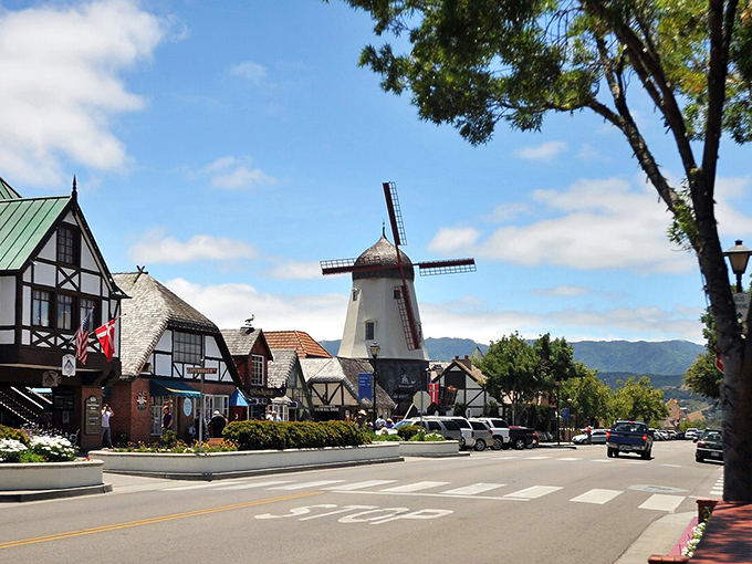 Solvang's Danish windmills and timber-framed buildings create California's most authentic European fairy tale.