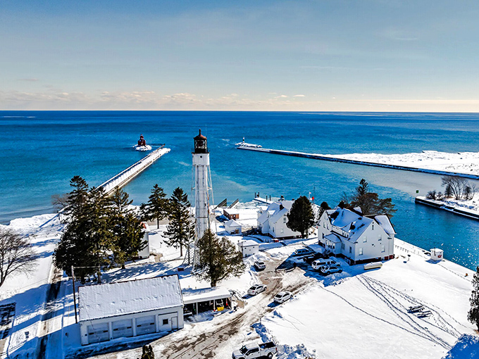 Sturgeon Bay's working harbor proves that industry and beauty can coexist in perfect Great Lakes harmony.