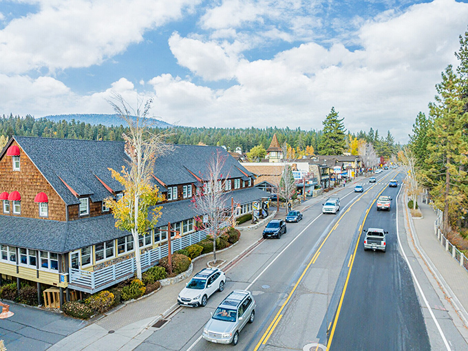 Tahoe City sits where crystal-clear water meets towering mountains, creating views that make postcards look like rough drafts.