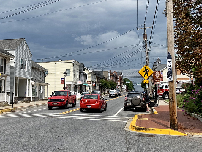 Taneytown's quiet streets invite leisurely walks where the biggest decision is which neighbor to wave at first.