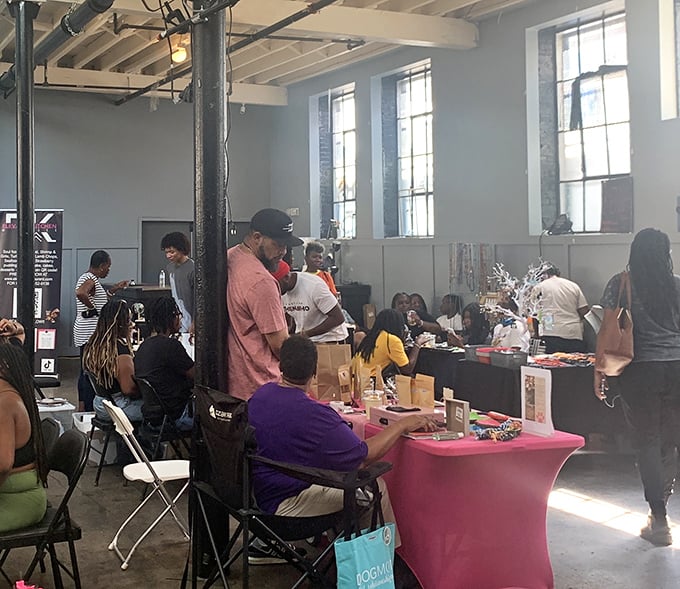 The Black Mall's historic building bathes vendors in natural light. Where shopping feels more like visiting an art gallery with price tags!
