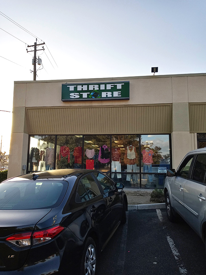 Thrift City's simple exterior hides a universe of possibilities - like a TARDIS for bargain hunters everywhere.