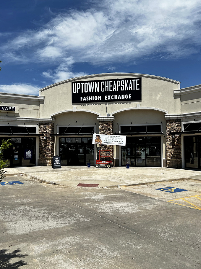 Sleek shopping meets secondhand savings in this impressively modern Oklahoma City location.