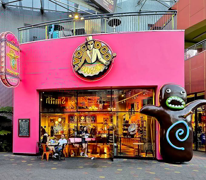 Voodoo's pink palace of pastry brings Portland weirdness to Universal City with delicious results.