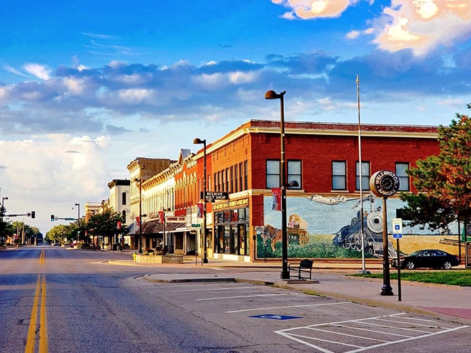 Wellington's downtown buildings wear their age with dignity, standing as solid today as when they were built.