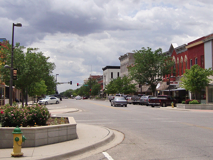 Wide streets and tree-lined sidewalks make Wellington look like everyone's ideal hometown should look.