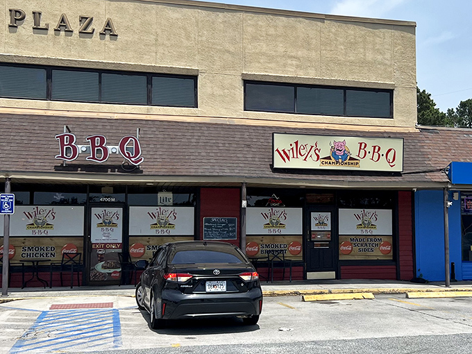 Strip mall locations often hide the most authentic barbecue experiences, where the focus stays purely on smoking perfection.