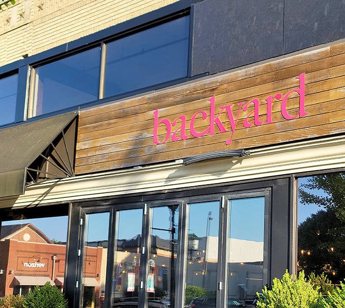 Sleek design meets comfort food - this trendy exterior hints at the creative culinary adventures waiting inside.