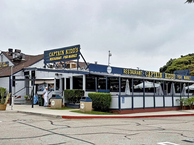 That nautical charm isn't just decoration - it's a promise that fresh ocean flavors await inside.