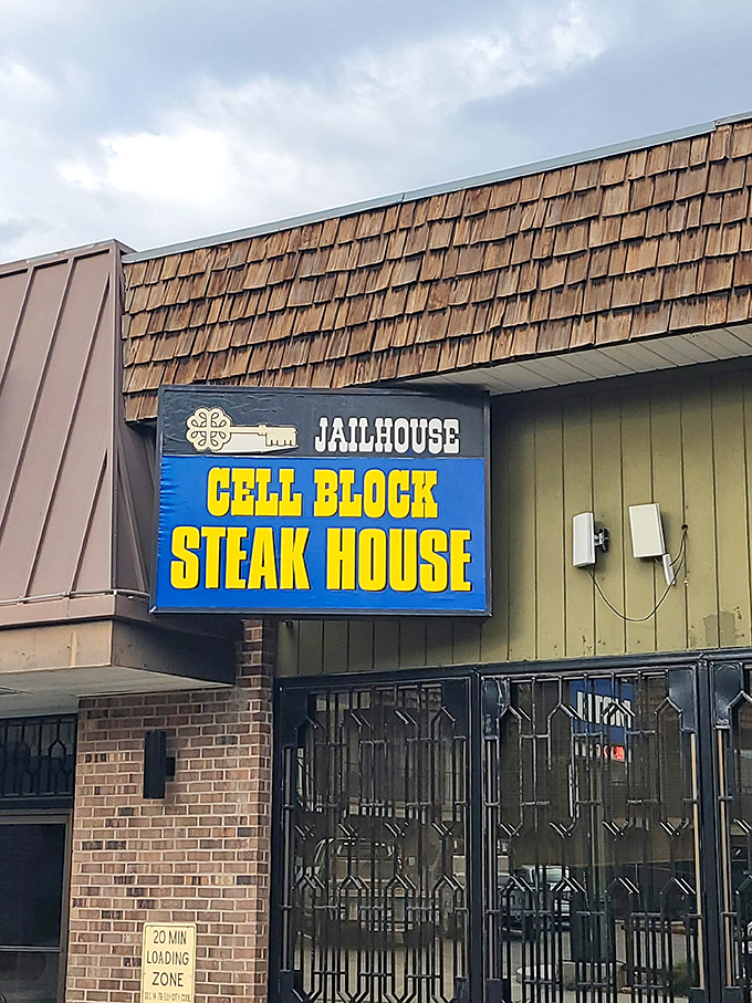 Cell Block Steakhouse takes its theme seriously, but there's nothing criminal about their perfectly cooked beef.