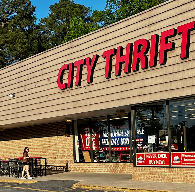 Modern storefronts can house timeless treasures, proving that great finds transcend architectural styles and eras.