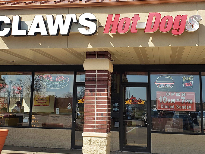 Don't let the simple exterior fool you—Claw's serves up Chicago dogs that would make Wrigley Field vendors jealous.