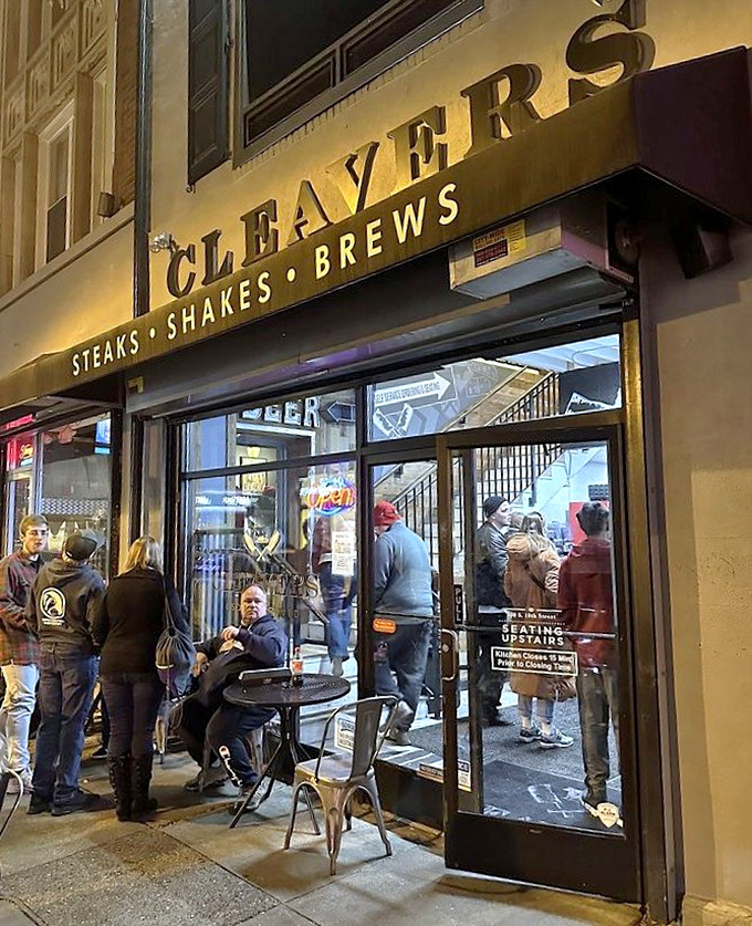 The night brings out the neon glow and hungry crowds. Like Studio 54, but the stars are on your plate, not the dance floor.