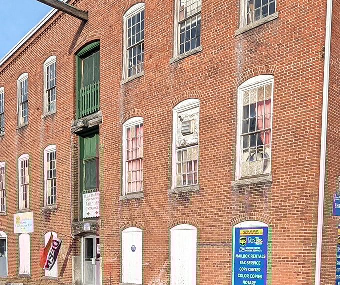 Classic New England charm meets serious antiquing &ndash; this red building has seen countless treasure hunters.