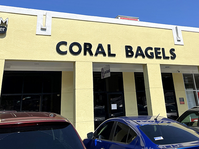 The bright yellow facade is like a morning wake-up call. No need for coffee when the building itself perks you up!