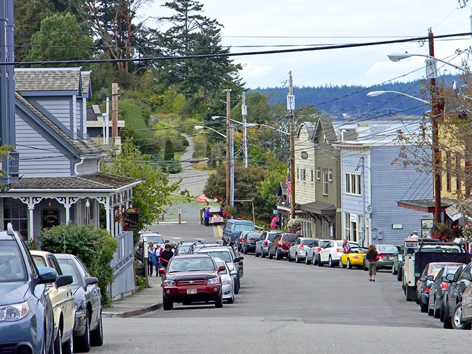 Tree-lined streets and historic buildings create a timeless atmosphere where past meets present gracefully.