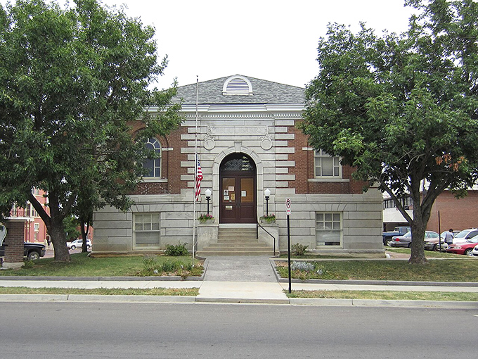 The historic library in Fort Scott stands as a testament to the town's commitment to knowledge and community.