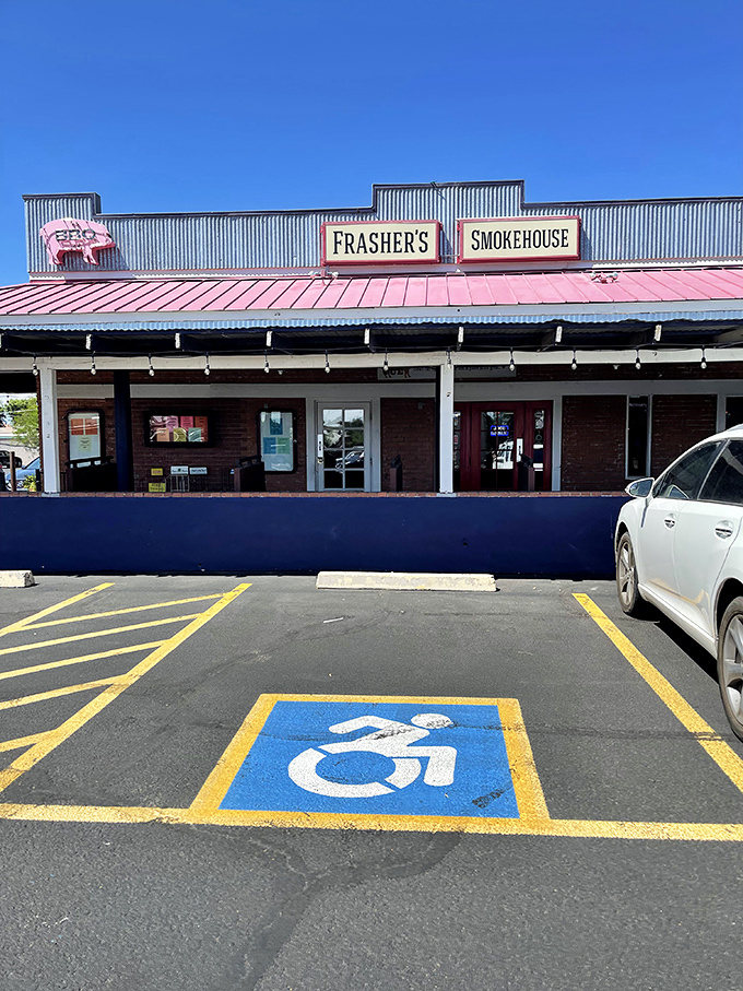 When your building screams "authentic BBQ joint," you better deliver the goods - Frasher's absolutely does.