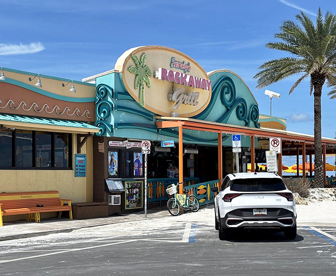 Tropical artwork and beachside location create the perfect storm for unforgettable seafood dining experiences.