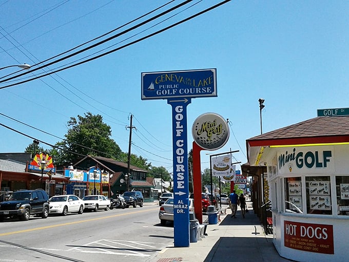 Geneva on the Lake provides the ultimate golfing view, stretching to the horizon like an endless views under open skies.