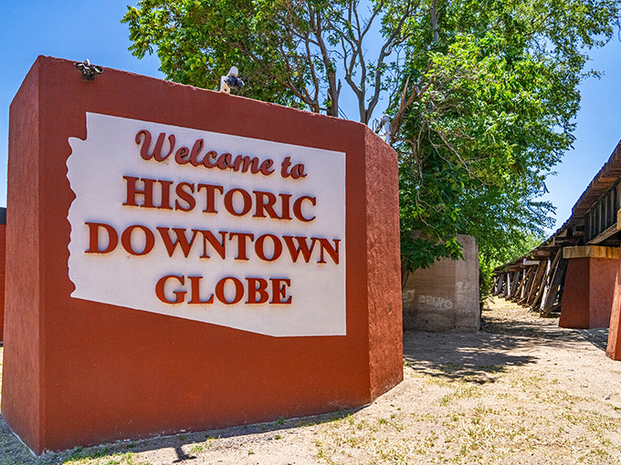 Globe's welcome sign proudly announces its historic downtown. Behind that sign lies a treasure trove of mining-era architecture.