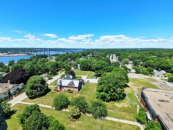The waterfront spreads out below like a postcard, offering million-dollar views at Social Security-friendly prices for smart retirees.