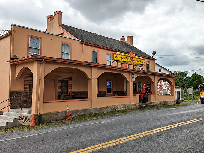 That welcoming porch practically begs you to sit a spell with a plate of ribs and forget about your troubles.